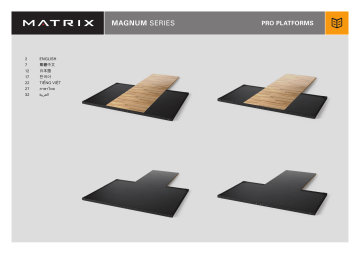 Matrix MG-PROPLAT Magnum PRO Platforms 取扱説明書 | Manualzz