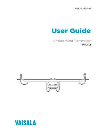 Basic wiring with WAA151 and WAV151 sensors. Vaisala WAT12 | Manualzz