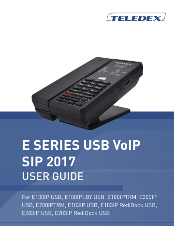 Teledex E Series USB VoIP User Guide | Manualzz