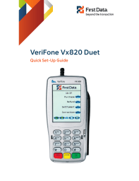 VeriFone VX 820 - User manual, Implementation Guide, Manual