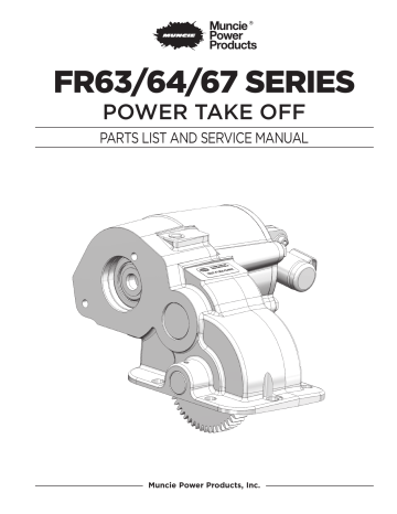 Muncie FR64 Series Service Manual | Manualzz