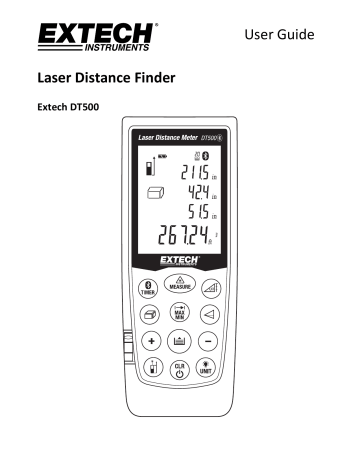 Extech Instruments DT500 User Manual | Manualzz
