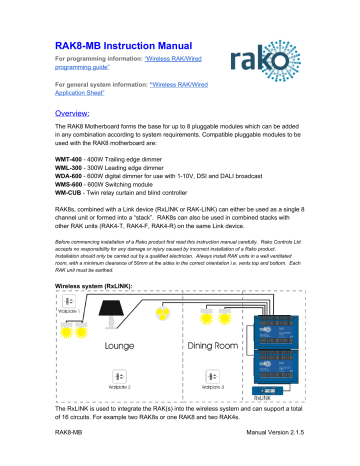 rako RAK8-MB Instruction Manual | Manualzz
