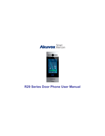 Akuvox R29F User Manual | Manualzz