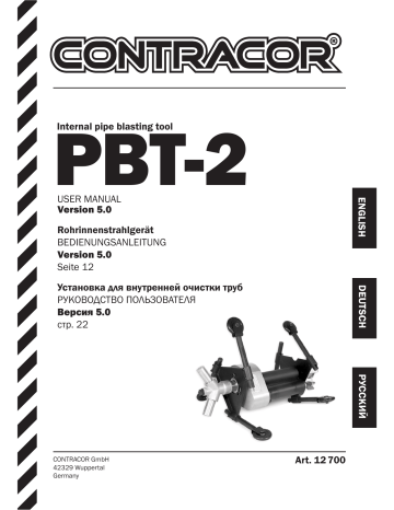 Contracor PBT-2 User Manual | Manualzz
