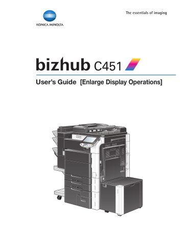 Konica Minolta bizhub C451 User Manual | Manualzz