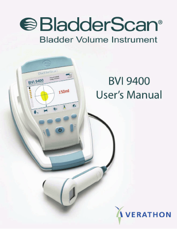 Verathon BladderScan BVI 9400 User Manual | Manualzz