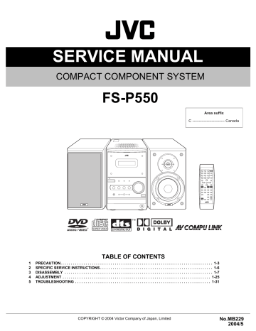 JVC FS-P550 Service Manual | Manualzz
