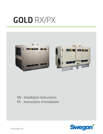 Swegon GOLD PX, GOLD RX Installation Instructions Manual | Manualzz