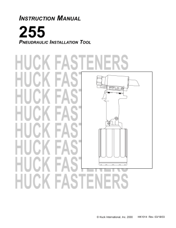 Huck 256 Instruction Manual | Manualzz