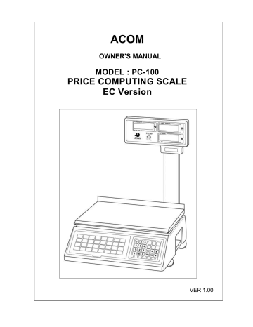 Acom PC-100 Owner's Manual | Manualzz