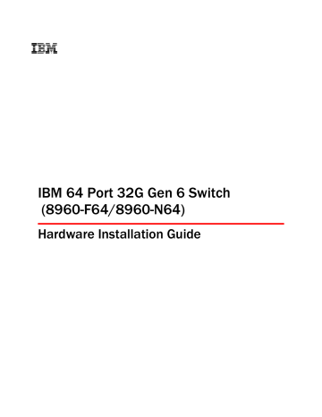 IBM 8960-F64 Hardware Installation Manual | Manualzz