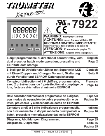 Trumeter 7922 Manual | Manualzz