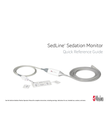 Masimo sedline Quick Reference Manual | Manualzz