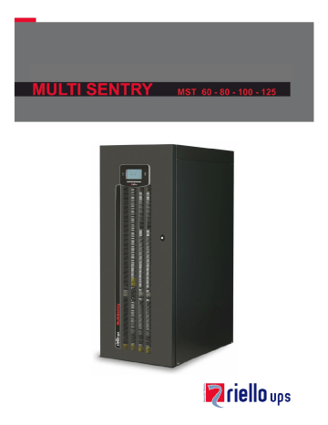 Riello MULTI SENTRY MST 60, MULTI SENTRY MST 80 Manual | Manualzz