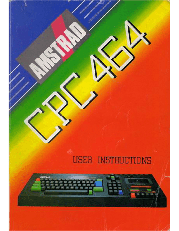AMSTRAD CPC464 User Manual | Manualzz