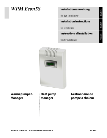 Dimplex WPM Econ5S Installation Instructions Manual | Manualzz