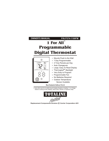 TOTALINE P374-1100FM Owner's Manual | Manualzz
