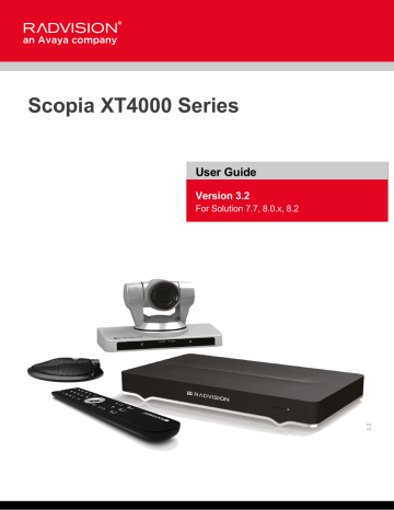 RADVision SCOPIA XT4000 Series User Manual | Manualzz
