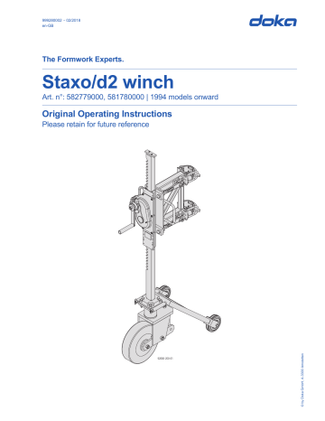 Doka Staxo/d2 Operating Instructions | Manualzz