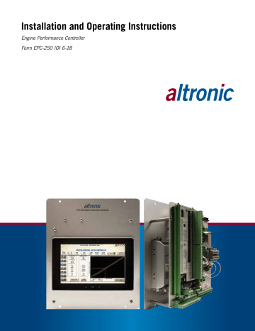 Altronic EPC-250 Installation And Operating Instructions Manual | Manualzz