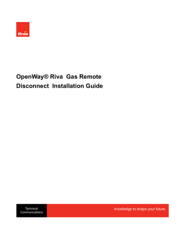 ITRON OpenWay Riva Installation Manual | Manualzz