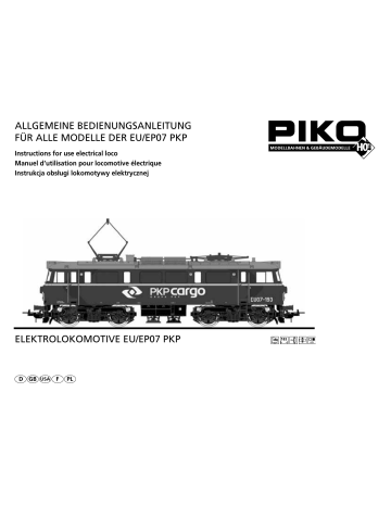 PIKO EP07 PKP Instructions For Use Manual | Manualzz