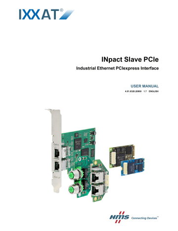 HMS IXXAT INpact Slave PCIe User Manual | Manualzz