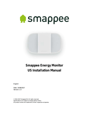 Smappee Energy monitor Installation Manual | Manualzz
