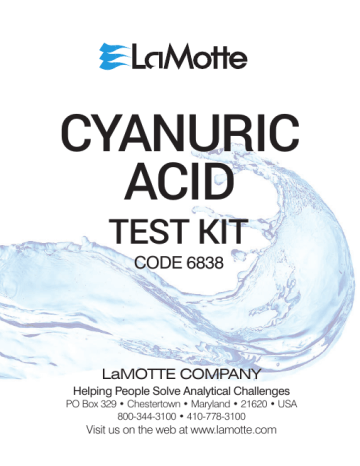 LaMotte 6838 Instructions | Manualzz