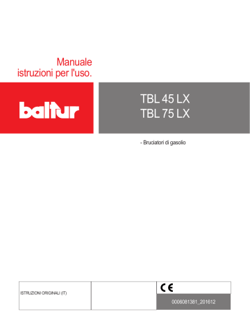 BALTUR TBL 45 LX 50Hz Burner Manuale utente | Manualzz