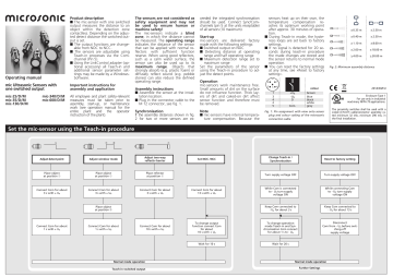 Microsonic mic-600/D/M User Manual | Manualzz