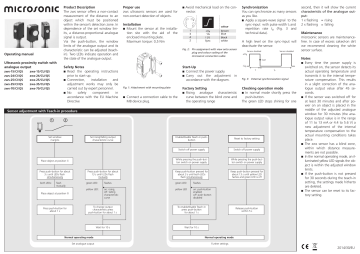 Microsonic zws-15/CU/QS User Manual | Manualzz