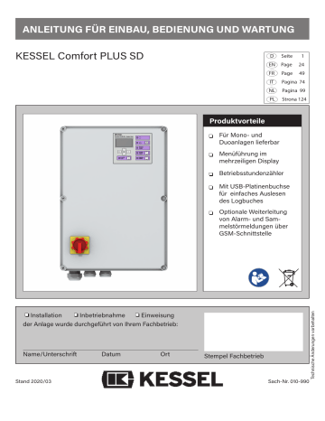 Kessel 010-990 Benutzerhandbuch | Manualzz