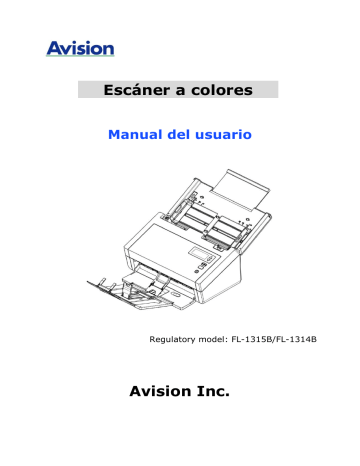 Avision AD260 Document Scanner Manual de usuario | Manualzz