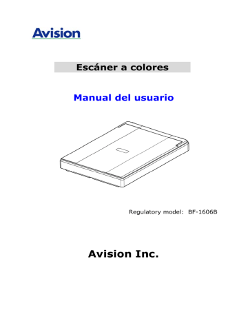 Avision FB10 Flatbed Scanner Manual de usuario | Manualzz