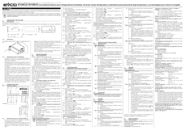 Evco EV3B33N7 Basic controller Manual de usuario | Manualzz