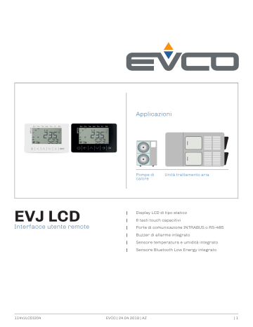 Evco EVJD900N2VWIV Remote user interface Manuale utente | Manualzz