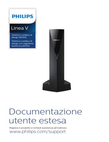 Philips M3551B/FR Telefono cordless Linea V Manuale utente | Manualzz