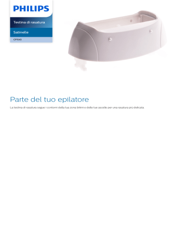 Philips CP1543/01 Testina di rasatura Scheda tecnica del prodotto ...