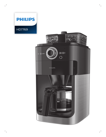 Philips HD7769/00 Grind & Brew Coffee maker User Manual | Manualzz