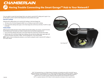 CHAMBERLAIN MYQ-G0301 MyQ Smart Garage Hub Guide | Manualzz