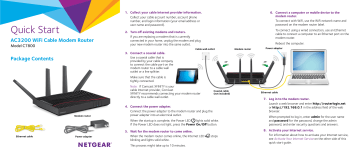 NETGEAR AC3200 WiFi Cable Modem Router User Guide | Manualzz