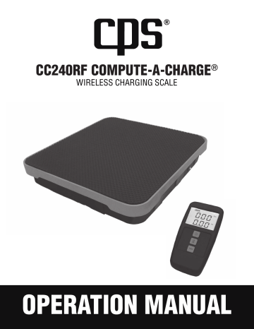 CPS Wireless Charging Scale Compute-A-Charge Instruction manual | Manualzz