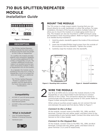 DMP 710 Bus Splitter/Repeater Module Installation Guide | Manualzz