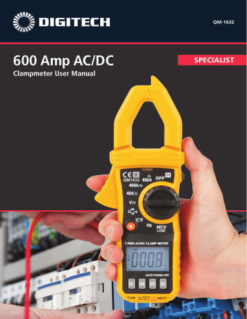 Digitech Clamp Meter User Manual | Manualzz