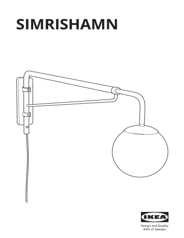 Ikea 804.390.92 SIMRISHAMN Wall Lamp Instruction manual | Manualzz