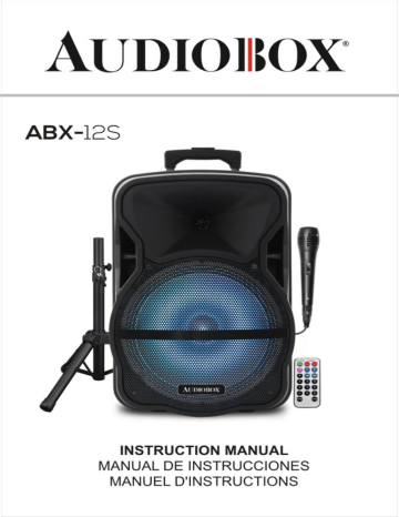 AUDIO BOX ABX-12S Portable Speaker Installation Guide | Manualzz