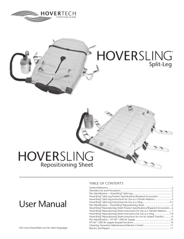 HOVERTECH Hoversling Repositioning Sheet User Manual | Manualzz