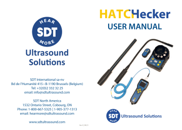 SDT FS.TPC.001-01 Hatchecker Leak Detector User Manual | Manualzz